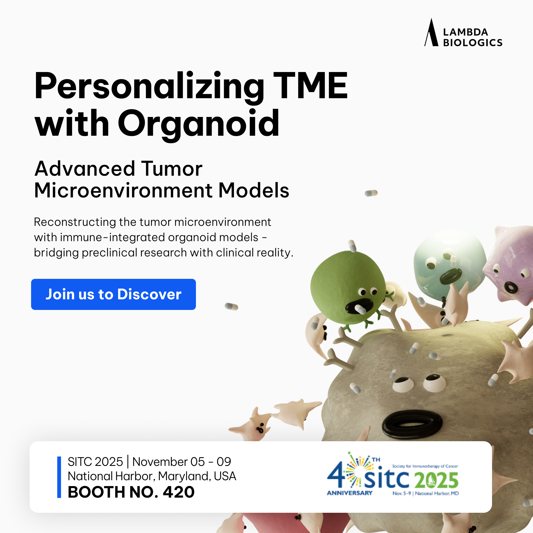 Discover Lambda Biologics’ Tumor Microenvironment Model at SITC 2025